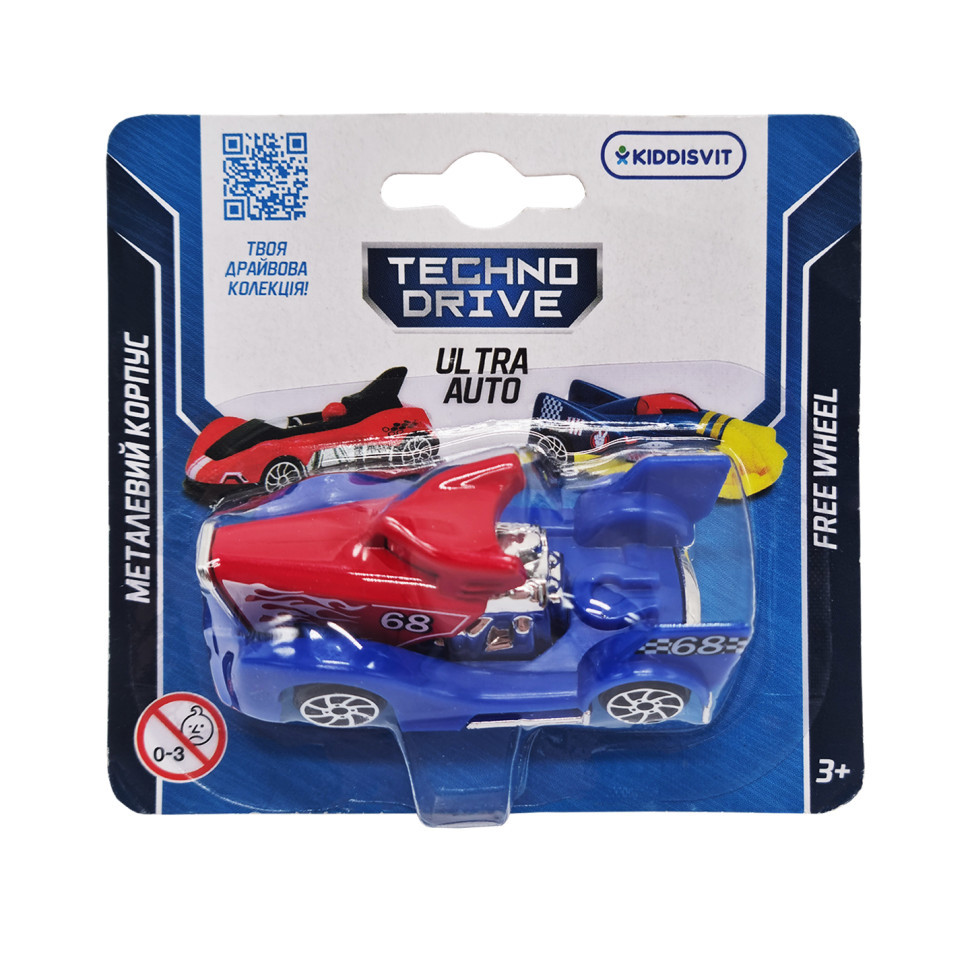 Игровая мини-машинка Ultra Auto TechnoDrive 250321W-7 металлический корпус, Vse-detyam (ID ...