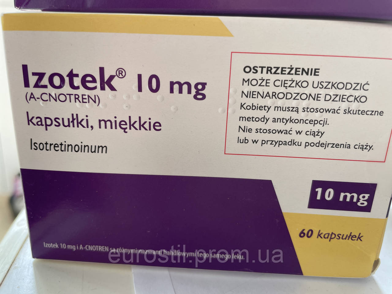 Доступно! Izotek 10 мг 60таб Ізотек вугровий висип акне O63I92ЗЧОК ...