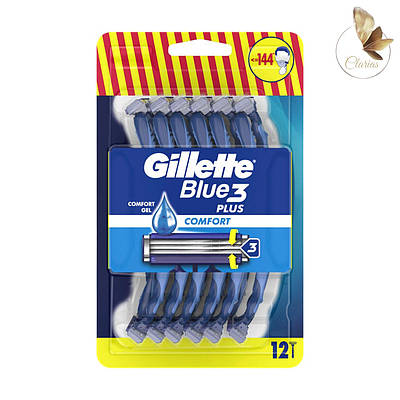 Одноразовые бритвенные станки мужские Gillette Blue3 Comfort 3 шт ...