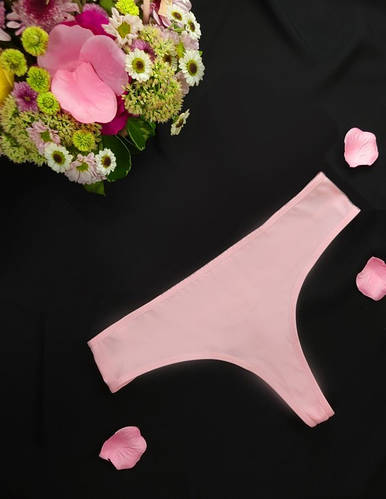 Жіночі сексуальні труси стрінги гладкі L рожеві (607Ро) (ID#2330289419 ...