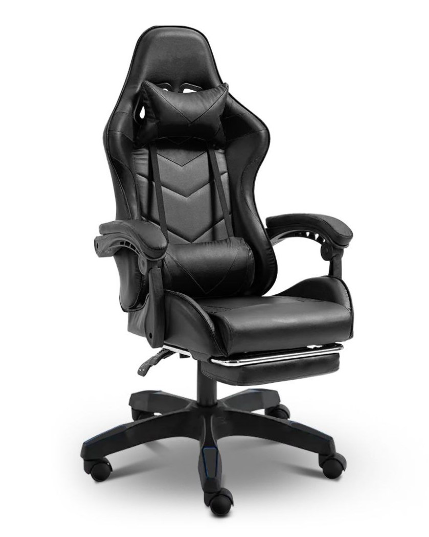 Геймерское игровое компьютерное кресло 4Points GT с подставкой для ног ...