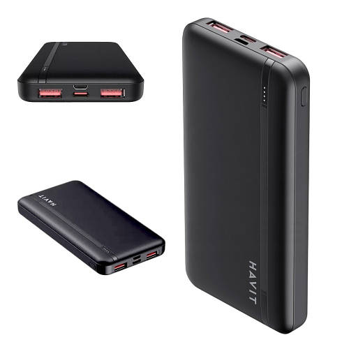 Повербанк Power Bank с быстрой зарядкой 10000mAh HV-PB90 Внешний ...