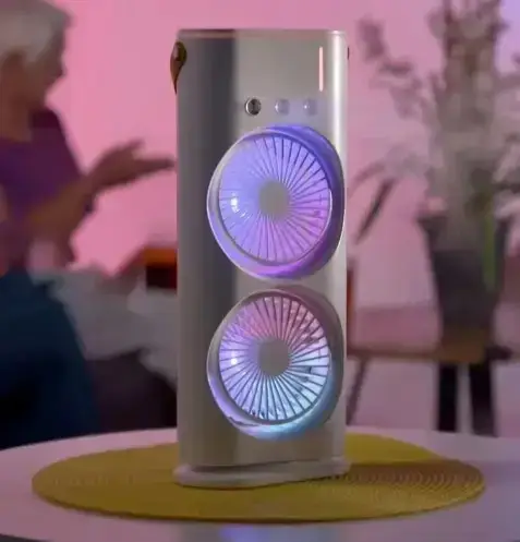 Вентилятор настольный Double-ended Spray Fan LED двойной с охлаждением ...