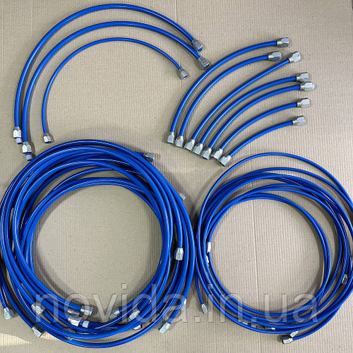 Трубка гальмівна ПВХ КАМАЗ 4310 поліамідна (комплект 25 шт. сині ...
