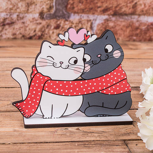 Статуэтка деревянная Влюбленные котики 11 см 4077 255 Id 2332823616 цена 60 ₴ купить на Prom Ua