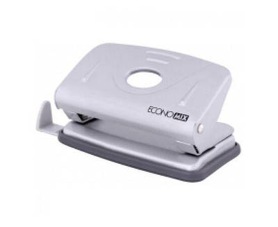 Діркопробивач до 30 арк., Economix, пласт. корпус, з лінійкою ...