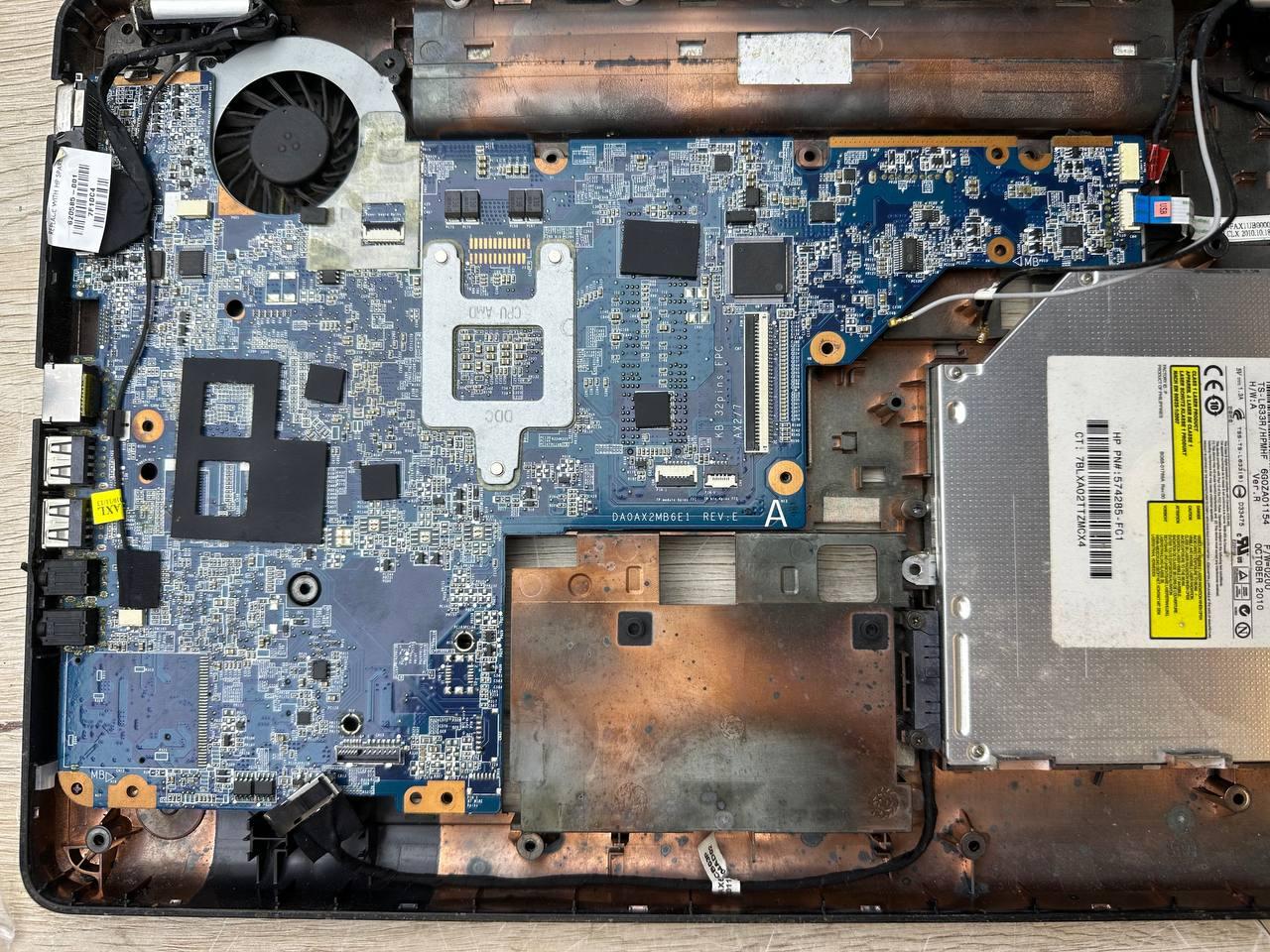 Материнська плата HP CQ56 DA0AX2MB6E1 б/в (Socket S1G4, AMD V140 ...