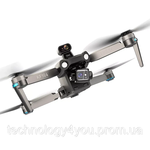 Квадрокоптер дрон Kfplan KF104 Max дрон з 4K та HD-камерами, ESC, 5G WI ...