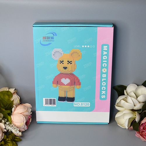 Конструктор Magic Blocks в виде мишки Bearbrick на 1241 деталей (8120 ...