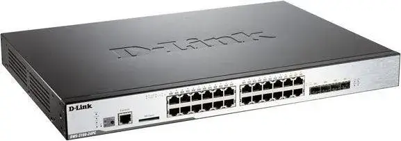 D-Link 20 10/100/1000 Base-T port Unified Switch with 4 Combo 1000Base ...