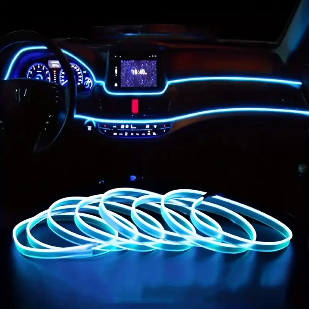 Светодиодная лента для авто 3м, USB, Синяя (ID#2334327390), цена: 208. ...