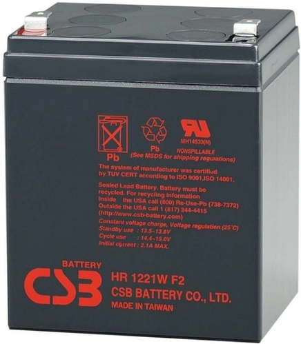 Батарея для ИБП Акумуляторна батарея CSB 12V 5Ah 21W (HR1221WF2) (ID ...
