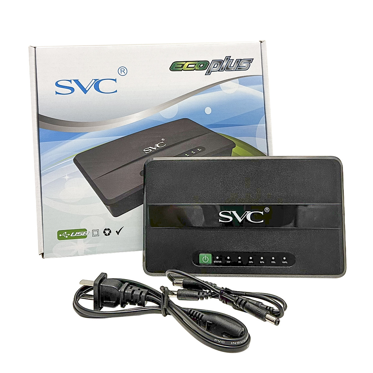 Источник бесперебойного питания ИБП SVC 10400mAh ECO Plus, Бесперебойник для вай фай роутера ...