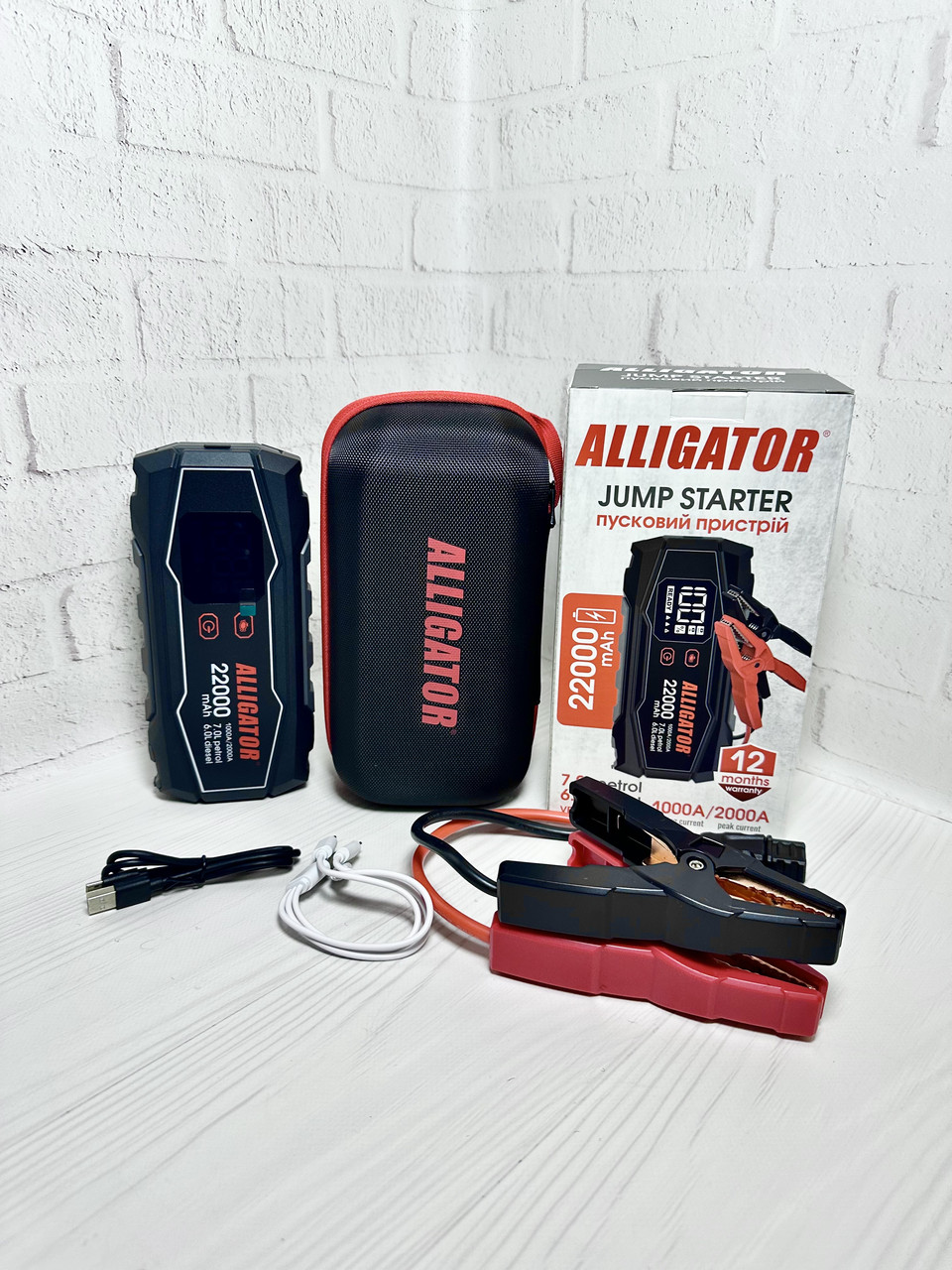 Пусковое устройство Бустер ALLIGATOR Jump Starter JS845 22000mAh (ID ...