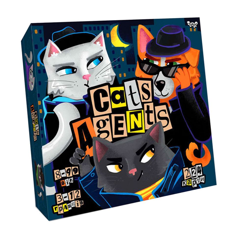 Карточная игра "Cats Agents" Danko Toys G-CA-01-01U 224 карточки, Land of Toys (ID#1636323263 ...