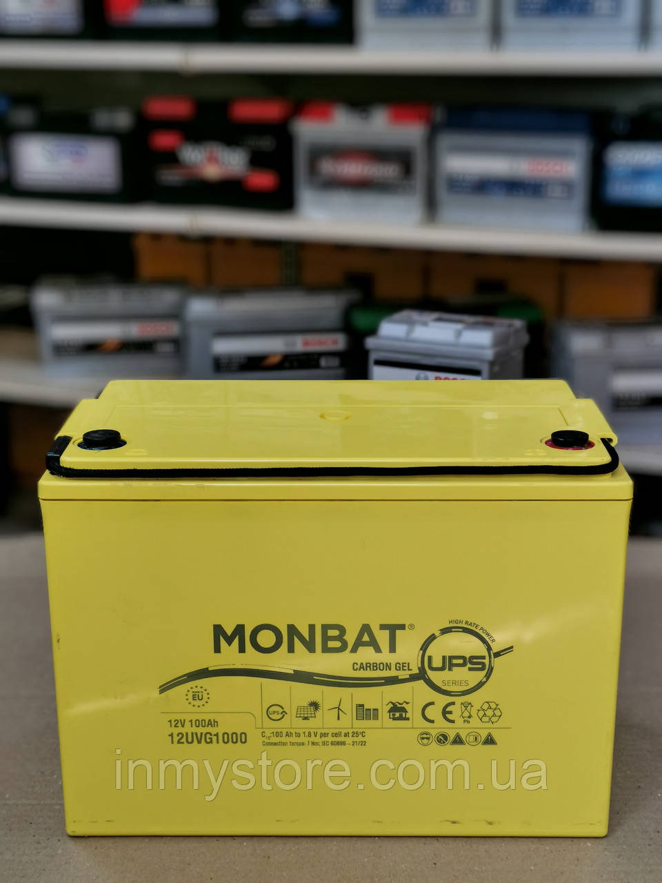 Акумуляторна батарея MONBAT CARBON GEL 12UVG1000 12V/100 Ah ...