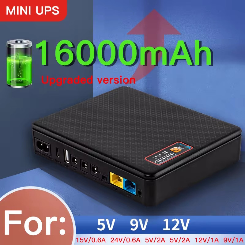 Smart Mini UPS UB01 16000mAh 18W Black (Upgraded) для роутера ДБЖ УПС ...