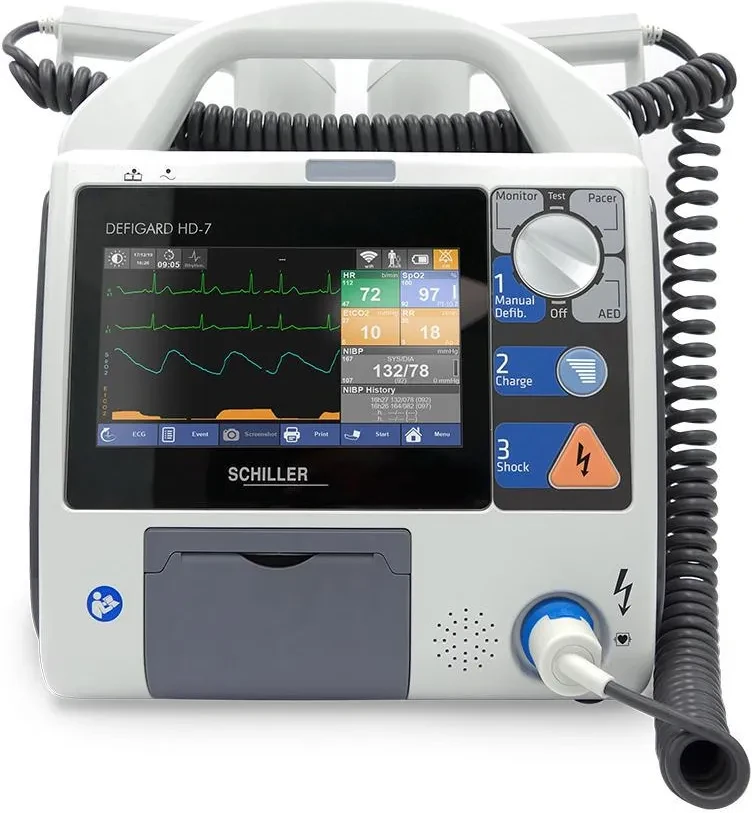Schiller Defibrylator Defigard Hd-7 + Stymulacja Kliniczny Stacjonarno ...