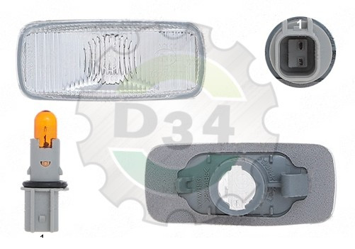 Поворотник бічний FREEMONT 03 11- 04806224AA 04806224AB 04806224AC ...