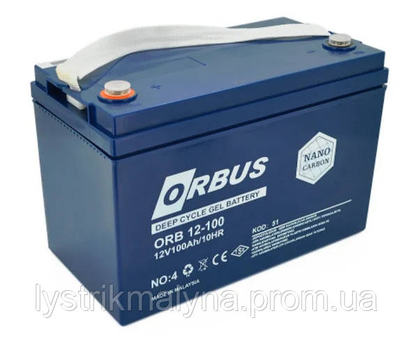 Аккумулятор гелевый ORBUS 100 Ah GEL 12V (Gel) для ИБП (ID#2336651174 ...