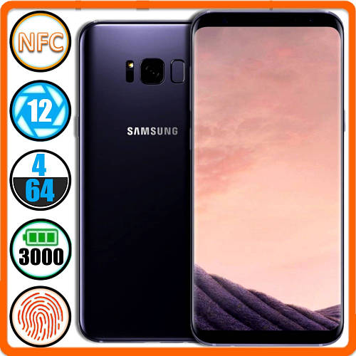 Смартфон Samsung Galaxy S8 (4/64Gb) G950F Midnight Black - Б/У як Новий (ID#2345290032), ціна ...