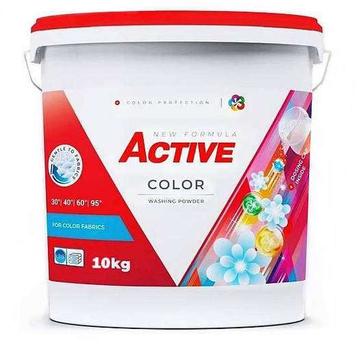 Порошок для прання кольорових речей Active Color на 130 прань (відро ...