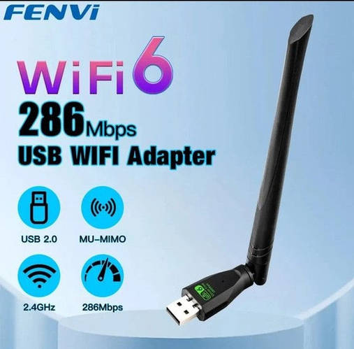 Usb wi-fi 6 adapter 286mbps (ID#2341477872), цена: 200 ₴, купить на Prom.ua