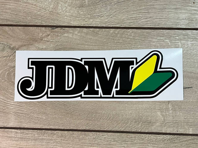Наклейка JDM . Большая 30 см длина . На мотоцикл, автомобиль, на стекло ...