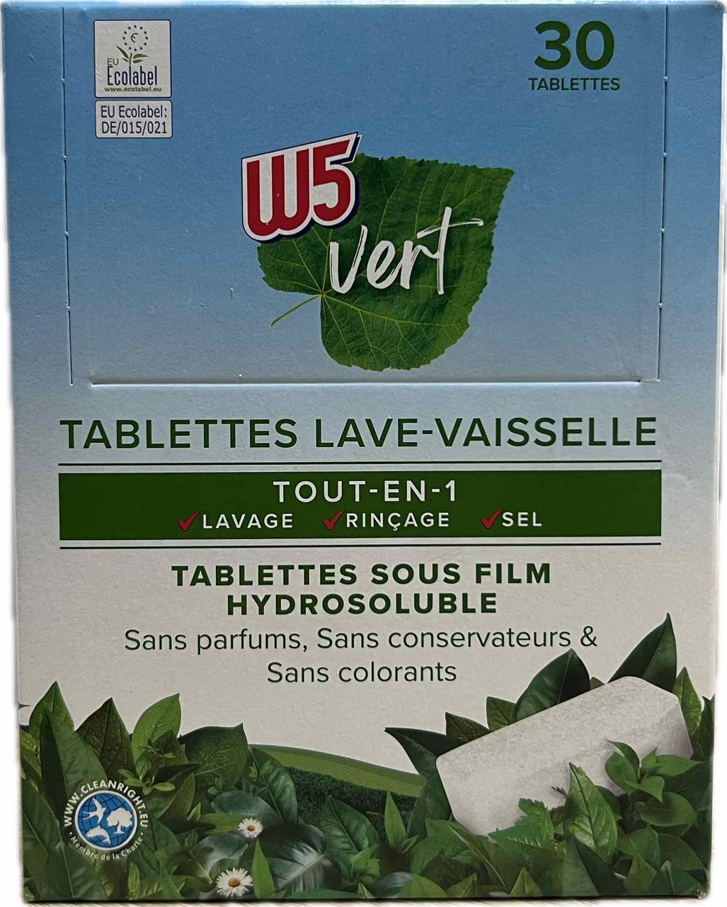 Таблетки для посудомоечных машин W5 All in one Vert 30 шт (ID ...