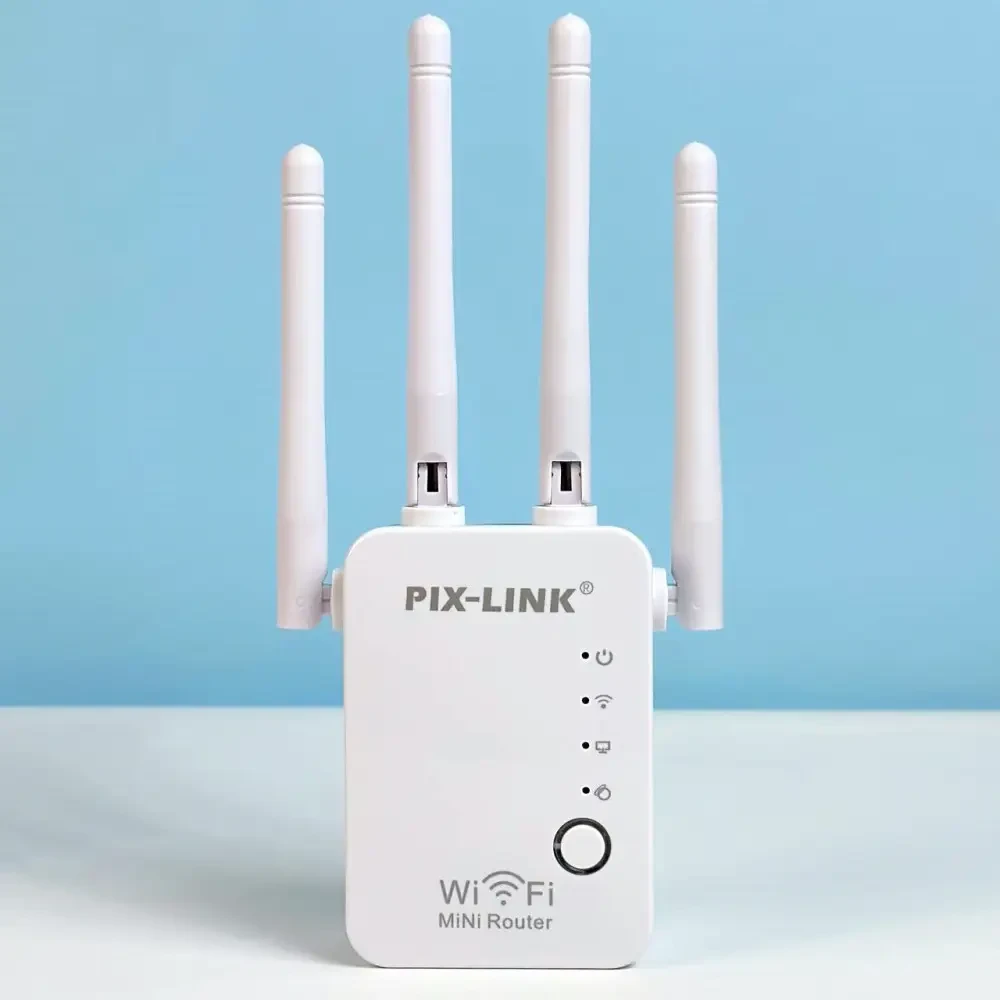Ретранслятор, усилитель WiFi сигнала PIX-LINK WR16Q Белый (ID ...