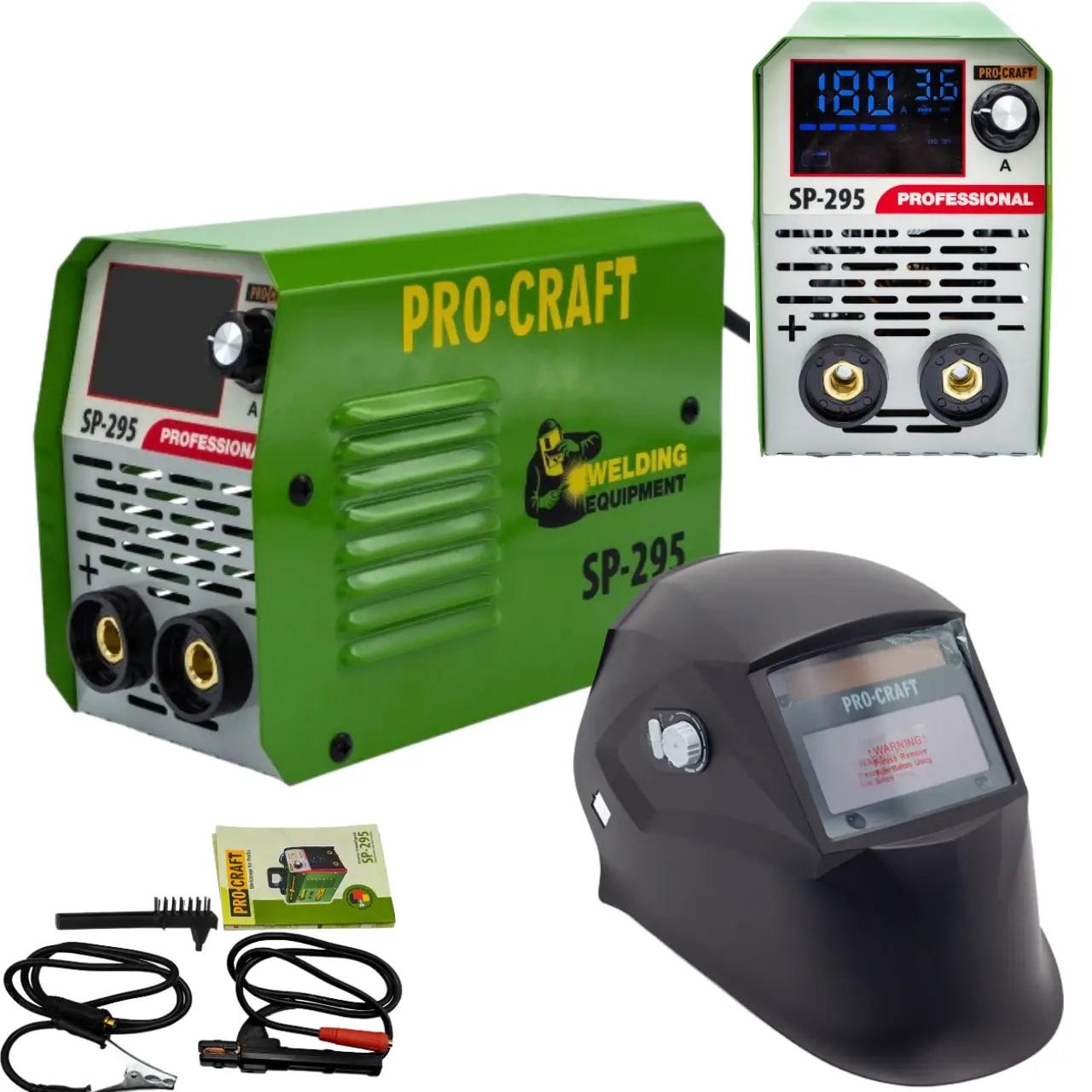 Инверторный Сварочный Аппарат Procraft SP295 NEW MMA 1,5-4,0 Мм 295А, Маска в Комплекте ...