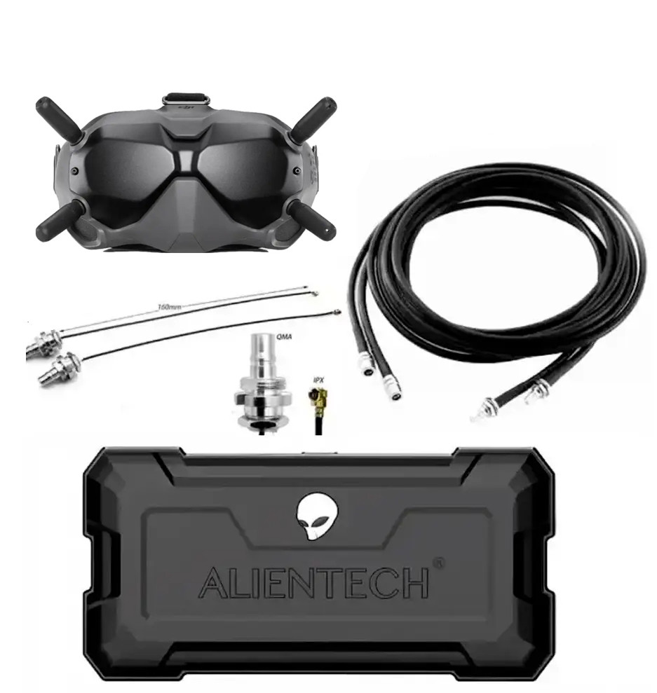 Комплект Alientech антена + кабель 8 м + перехідник + DJI FPV Goggles V2