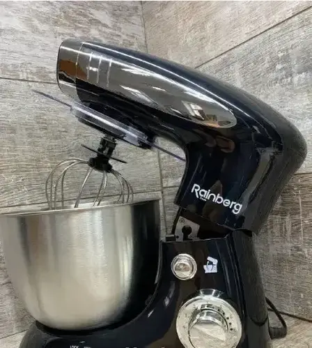 Потужний кухонний комбайн-тістоміс Rainberg 3200W Планетарний міксер з чашею об'ємом 5 л Комбайн ...