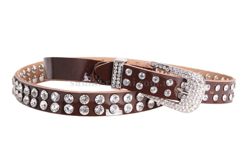 Купить Женский ремень со стразами из натуральной кожи ST49196 ...