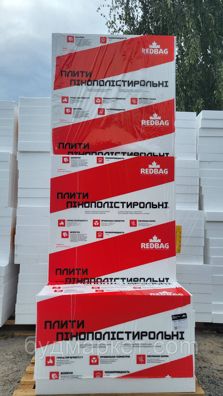 Пінопласт RED BAG (EPS 90) (100 мм) 1х1м. (6лис./упак.): продаж, ціна у ...