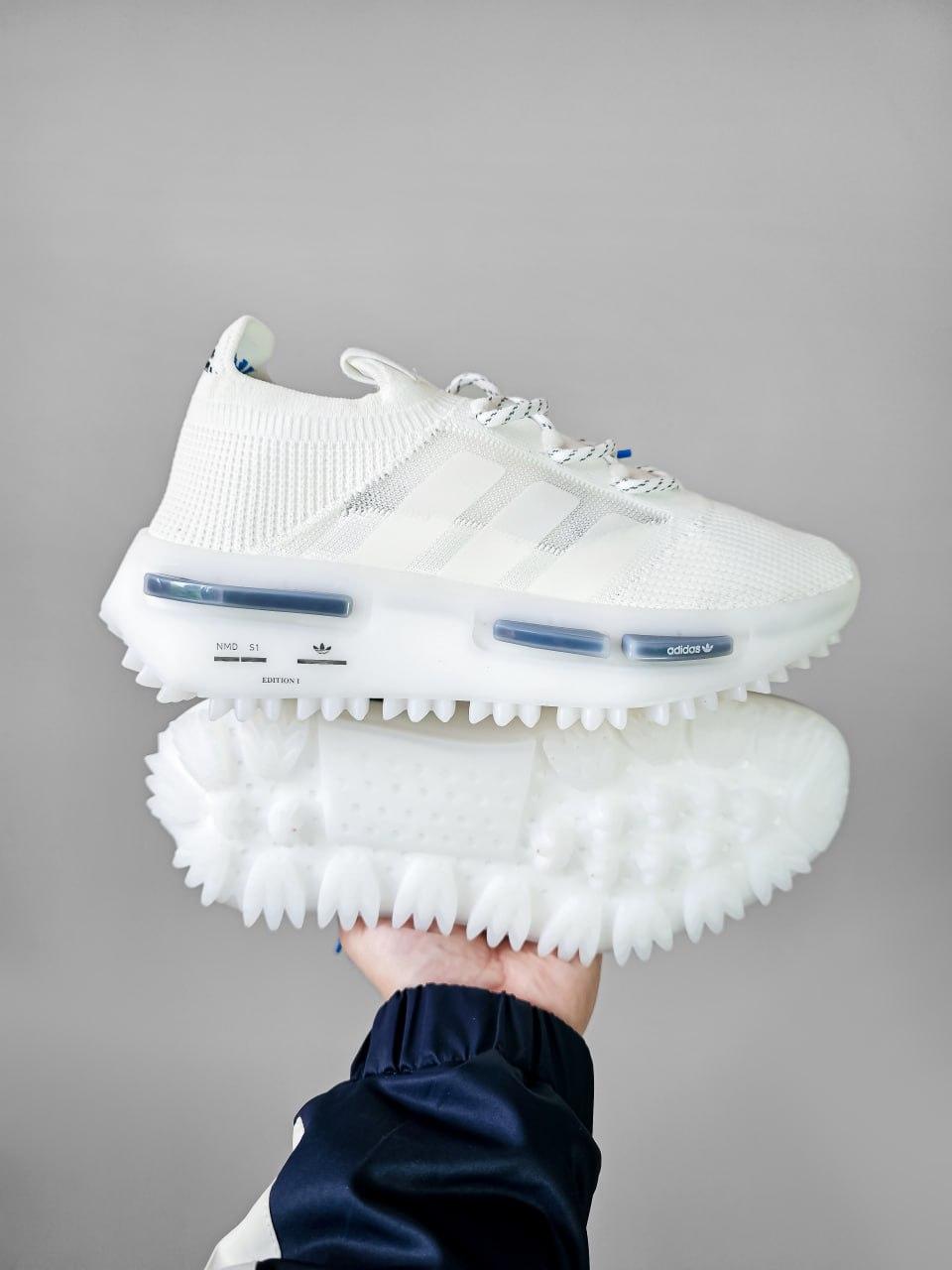 Кросівки чоловічі Adidas NMD S1 Edition White, Кросівки Адідас НМД білі ...