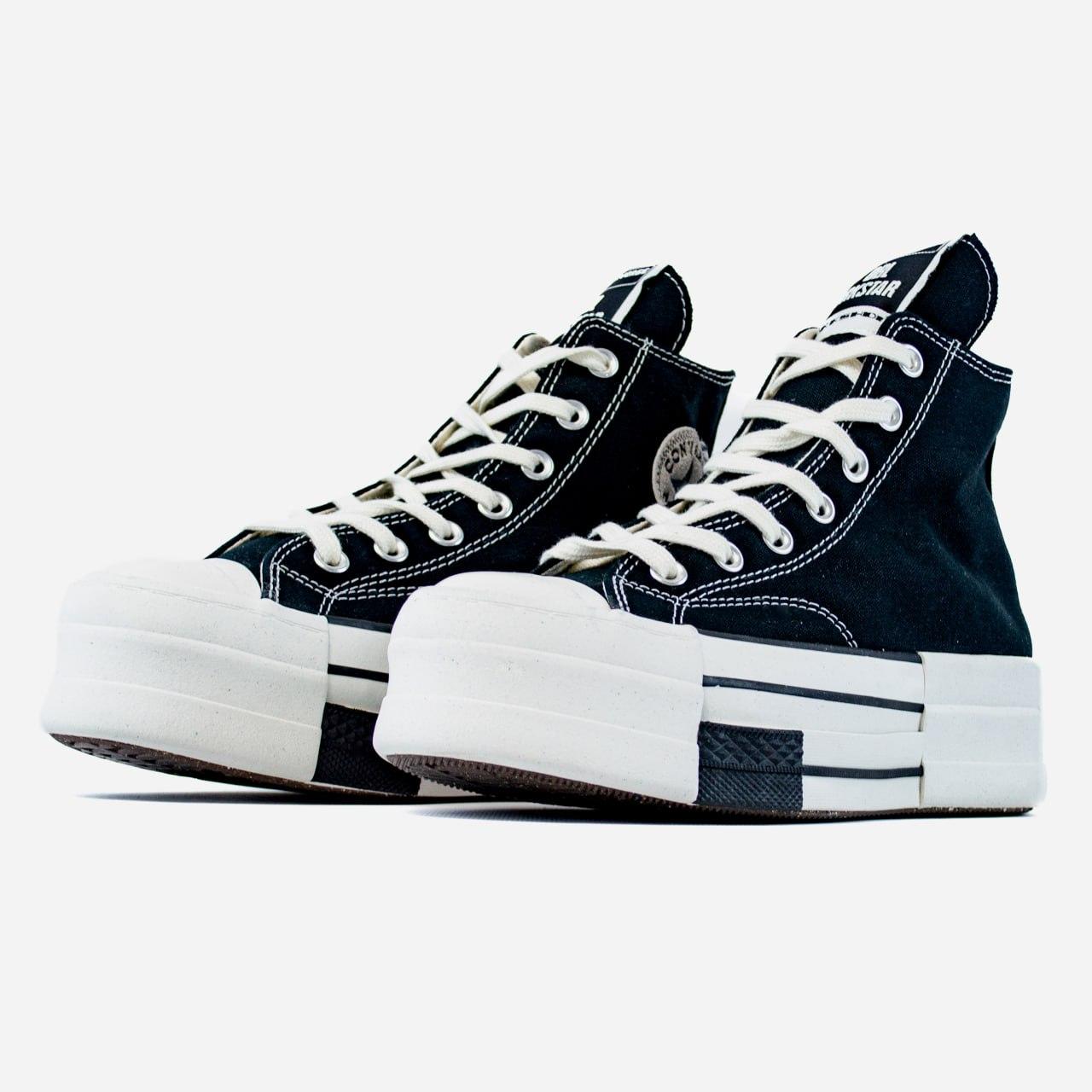 Кеды женские Converse X Rick Owens Dbl Drkstar Black Platform ...