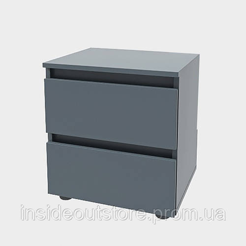 Тумба приліжкова Еверест Лайт ТЛ 1 графіт від складу ціна 1202 53 ₴ купити на Prom Ua