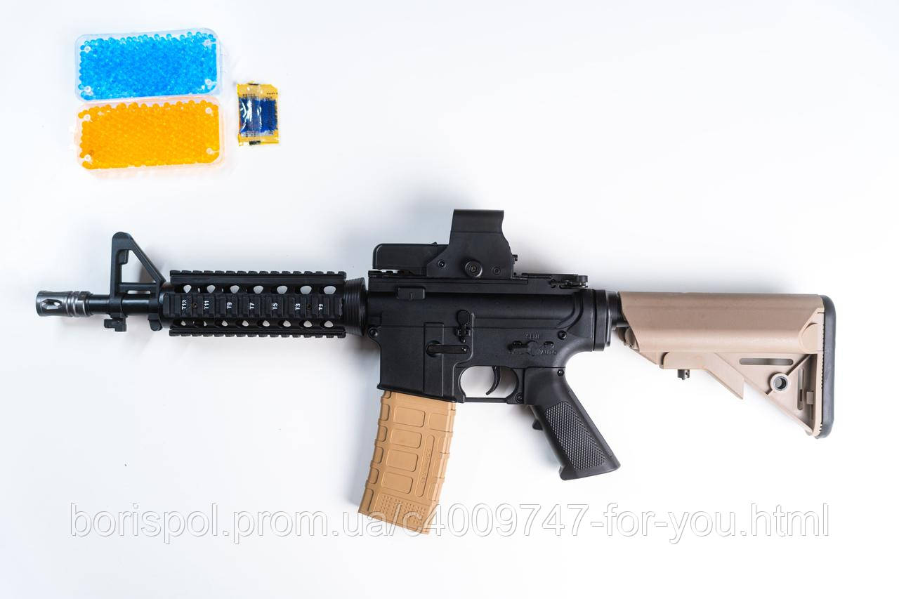 Іграшковий автомат M4A1 PRO B555 стріляє кульками орбіз, гель бластер ...