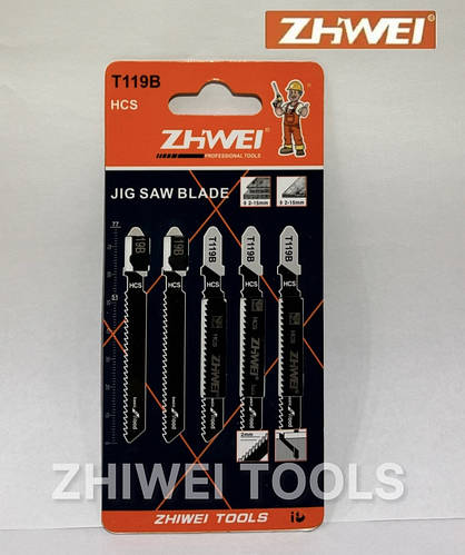 Пилки для лобзика SUPER ZHIWEI T119В (1 уп. 5 штук) усиленные (ID ...