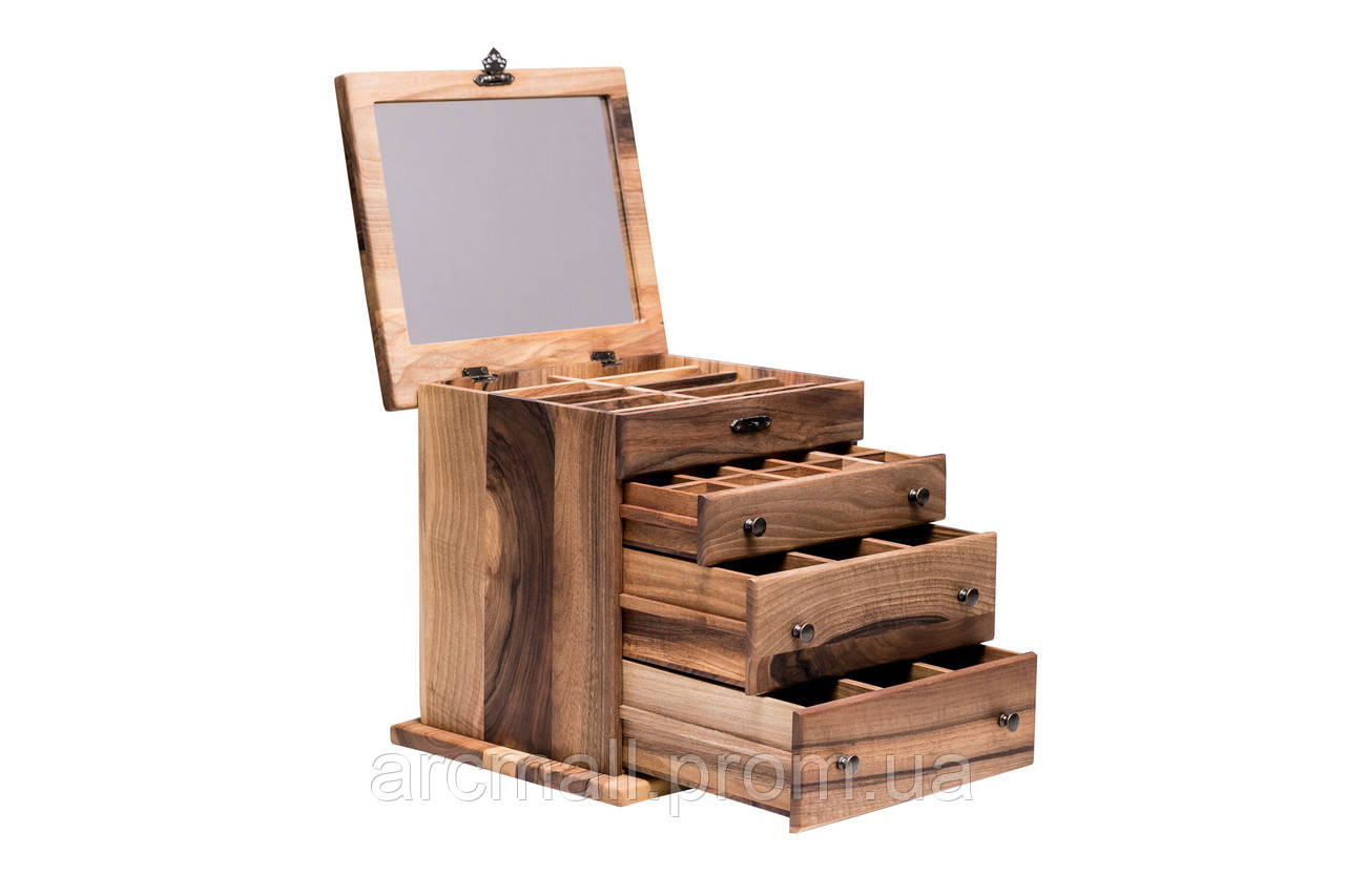 Деревянная подставка бокс для украшений Ecowalnut 247х218х249 мм Am код 8685386 Id 2348527083