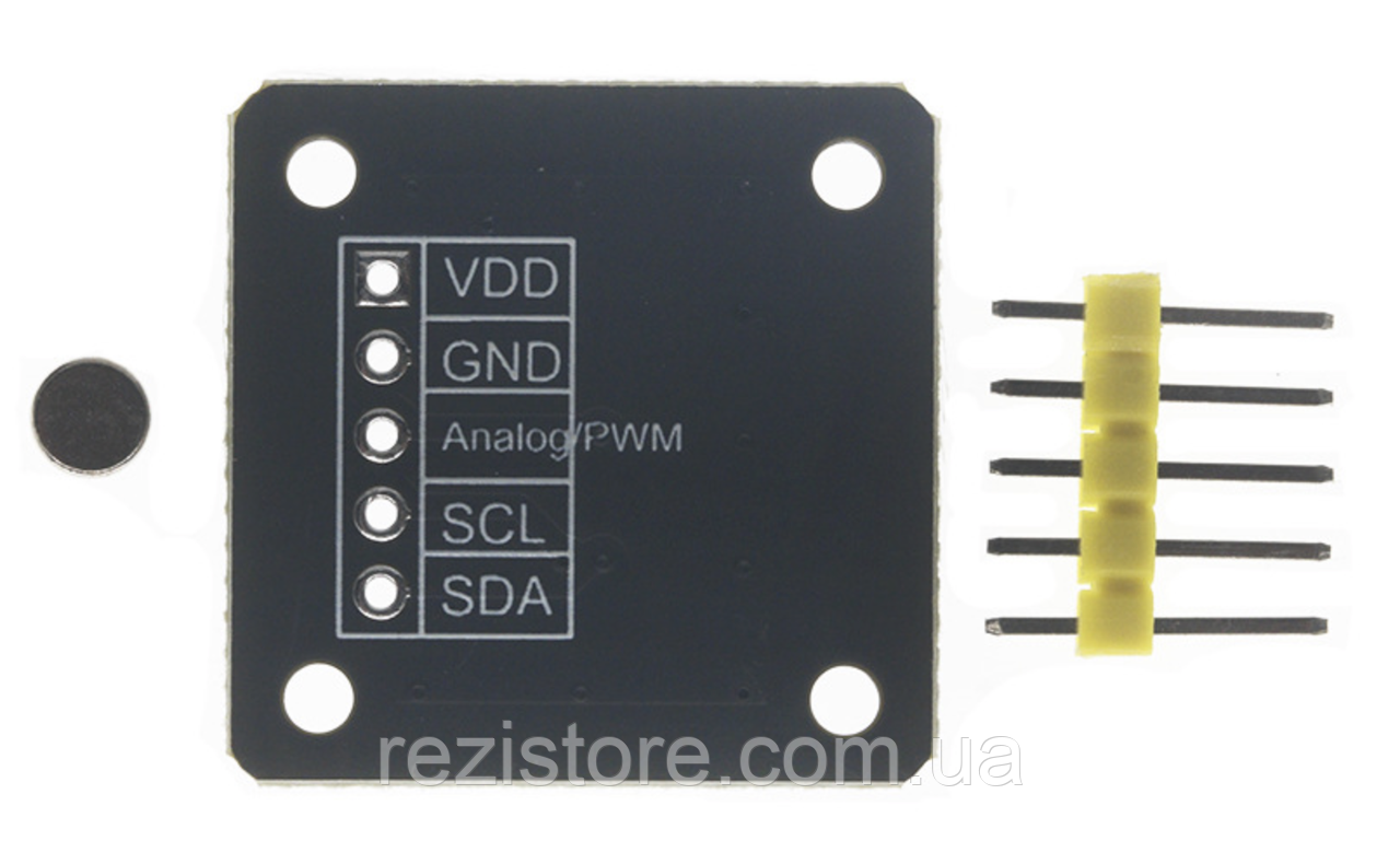 MT6701 - I2C модуль магнітного датчика кута повороту 14-біт енкодер ...