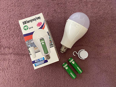 Лампа акумуляторна AP-2915, патрон E27, 15W, змінні 18650 + 2x18650 FLASHL_AP-2916 Китай, ціна ...