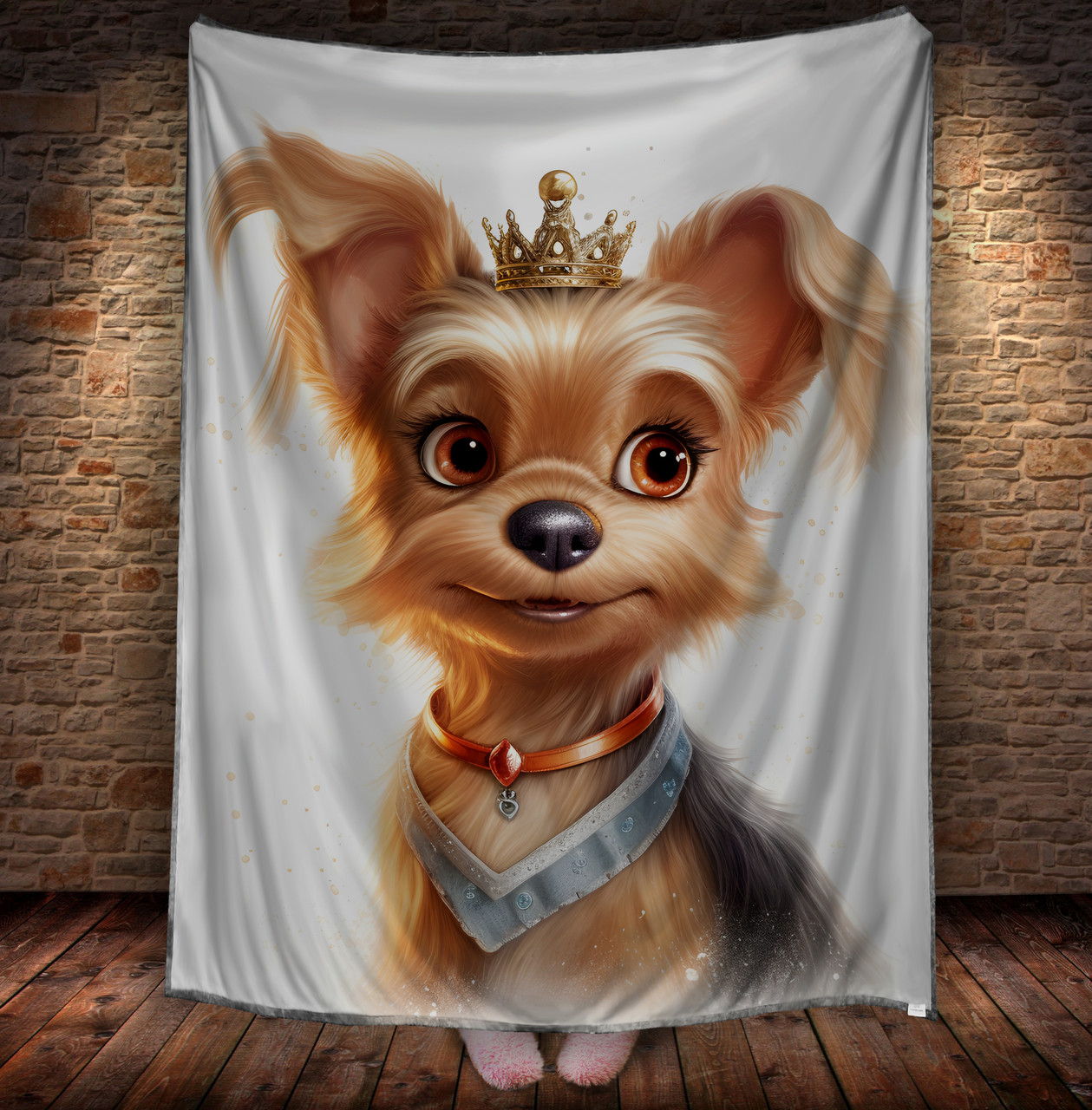 Плед с принтом сказочная собака принцесса (ID#2351525316), цена: 1450 ...