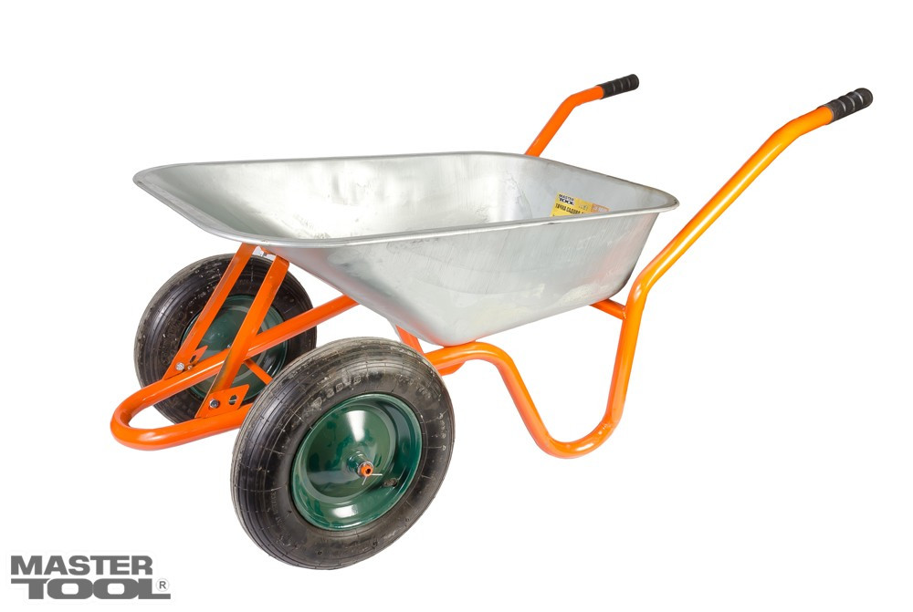 Тачка садово-строительная двухколесная MASTERTOOL 85 л 160 кг 79-9849 (ID#2351624762), цена ...