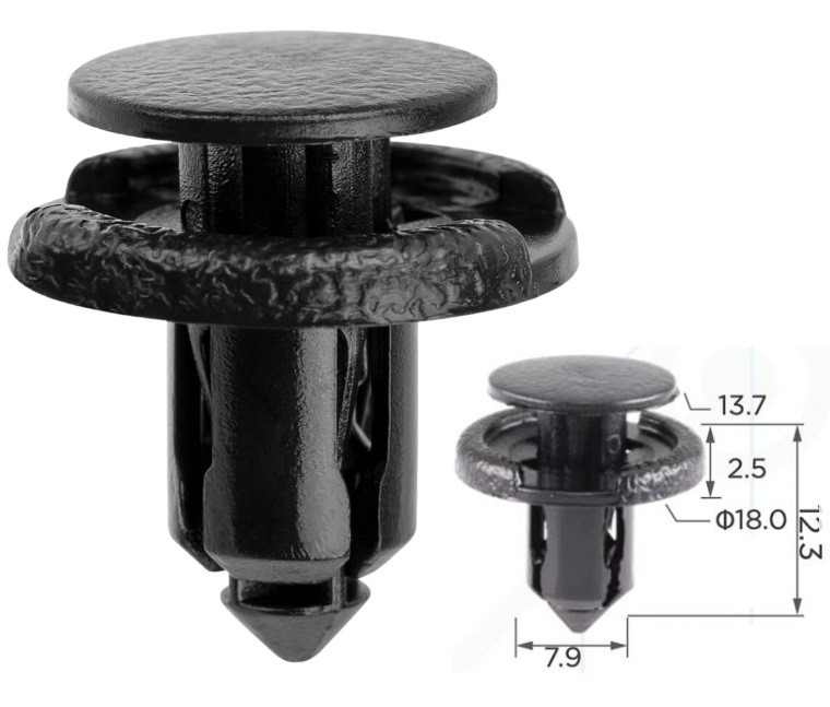 Клипсы C0351 обшивки Nissan 0155309611 Lexus Toyota 9046708185 Renault ...