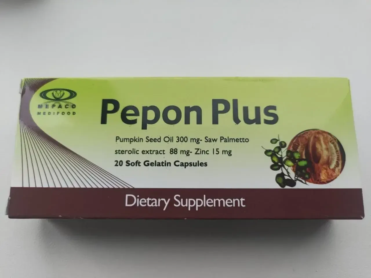 Pepon Plus Профілактика гострого болю у простаті 20 капсул Єгипет (ID ...