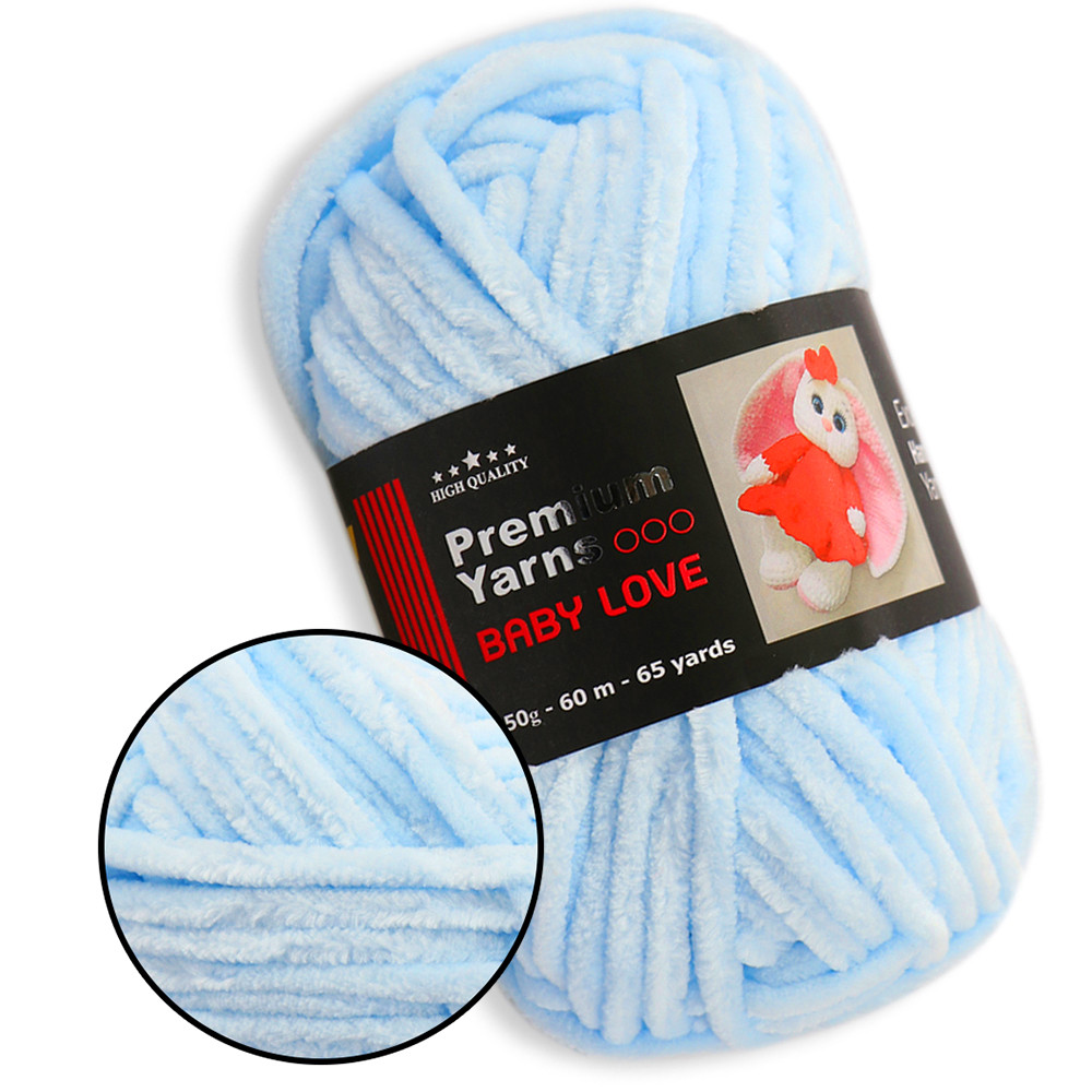 Premium Yarn Baby Love 50гр, Світло-блакитний №306, ціна: 45.99 ...