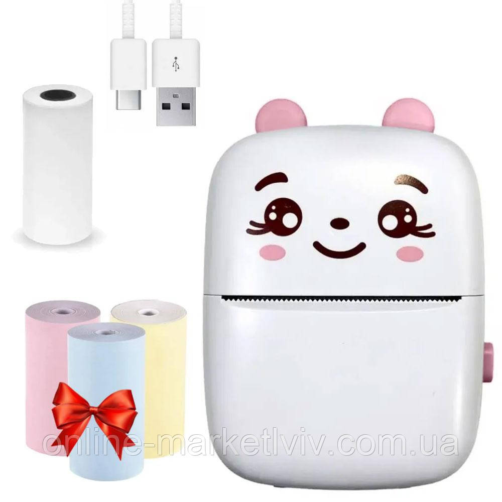 Купити Міні принтер з Bluetooth, AD-2213 + Подарунок Кольоровий ...