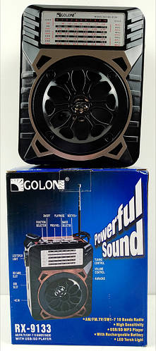 Радиоприемник Golon RX-9100/9133 USB/SD MP3 плеер с фонарем (ID ...
